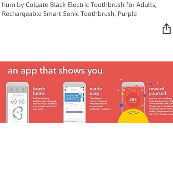 colgate | Other | Colgate Hum Purple Rechargeable Smart Sonic Electric ...